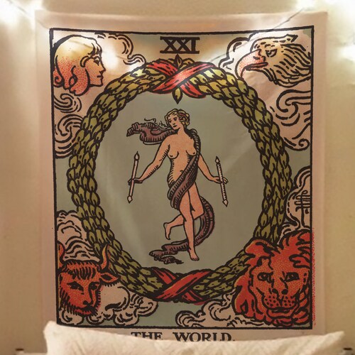 The Lovers Tarot Card Tapestry Rider Waite The Lovers Etsy