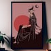 Moon Goddess Hecate Poster Wiccan Poster Violet Hecate Witchy ...