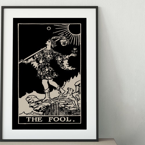 The Fool Tarot Card Print the Fool Card Poster No Frame - Etsy