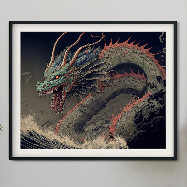 Dragon Print - Etsy