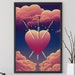 Three of Swords Tarot Card Print - Green Menagerie Tarot - Etsy