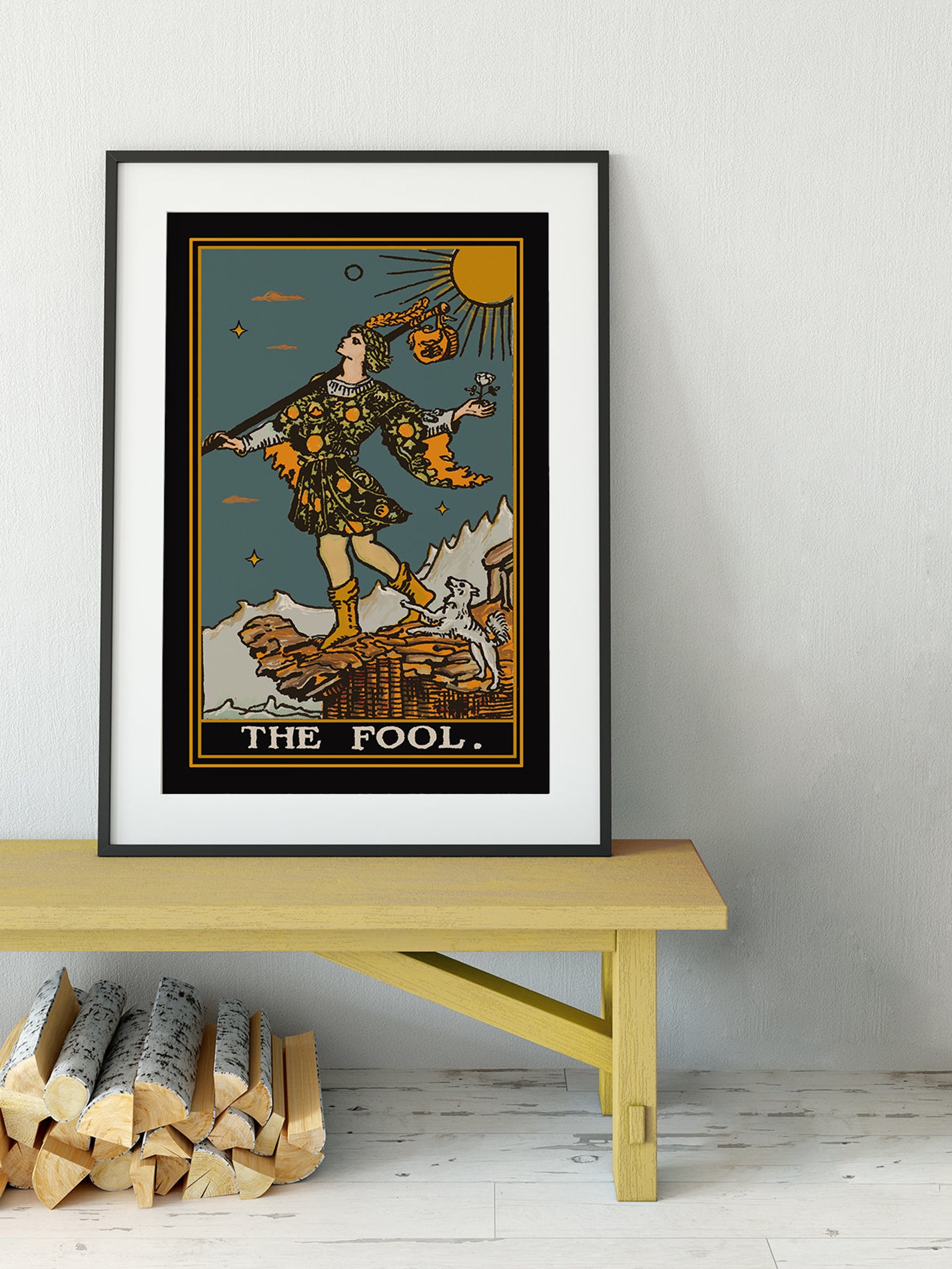 The Fool - Tarot Card Print - the Fool Card Poster Unique Colors, No ...