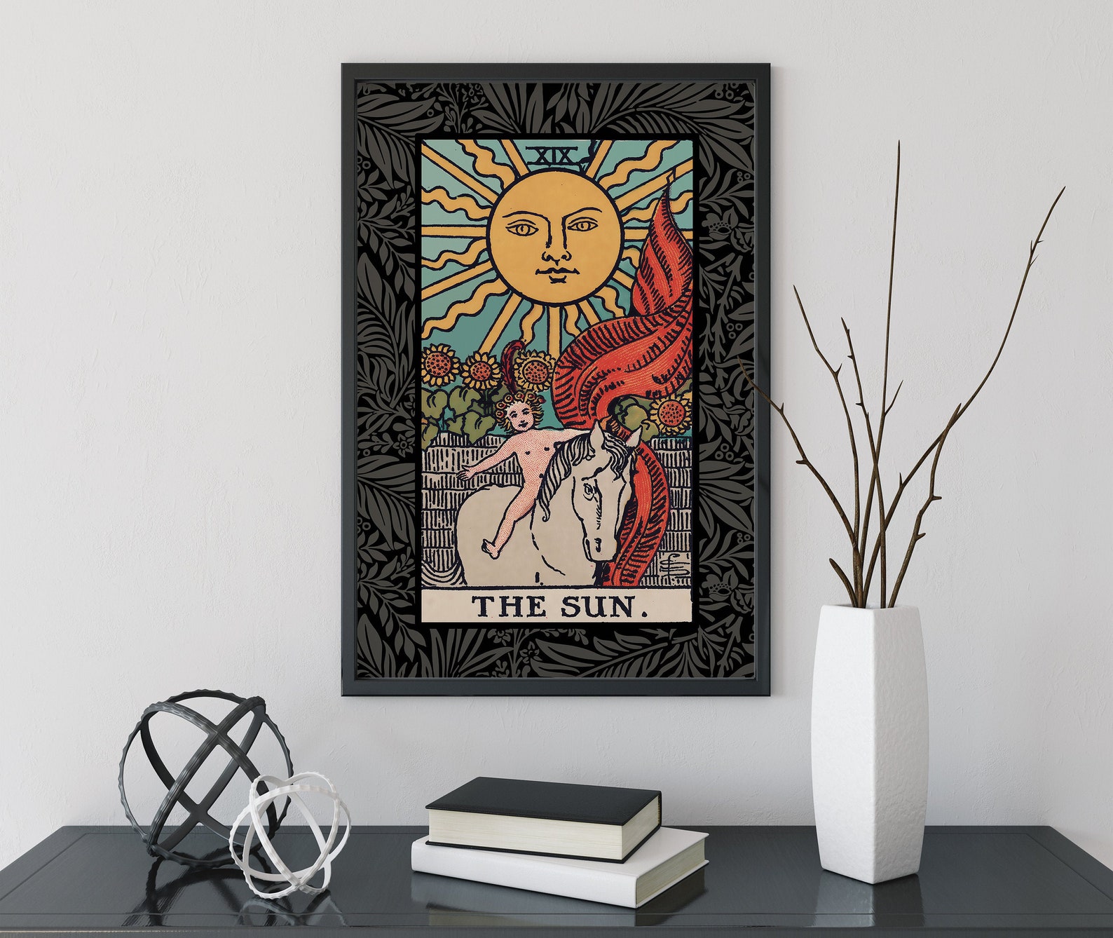 The Sun Tarot Card Print the Sun Card Poster No Frame - Etsy