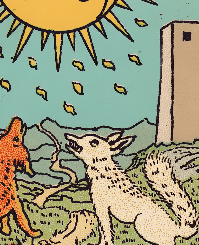 The Moon - Tarot Card Print - the Moon Poster, No Frame - Etsy UK