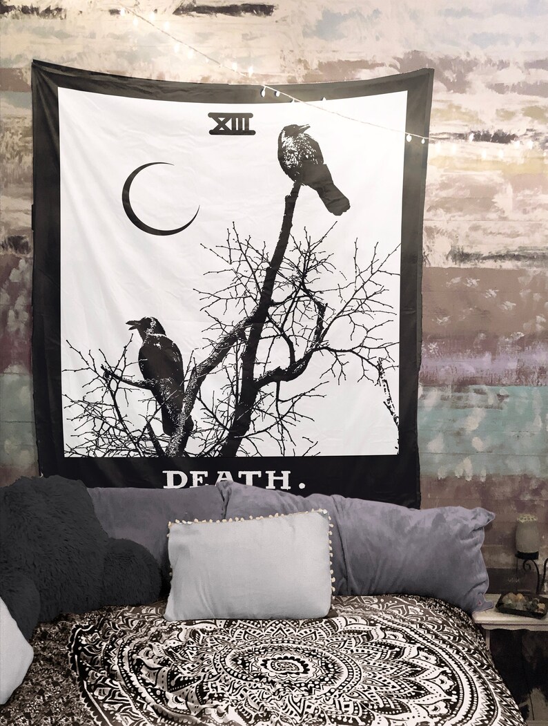 Death Tarot Card Tapestry - Death Tapestry - Etsy