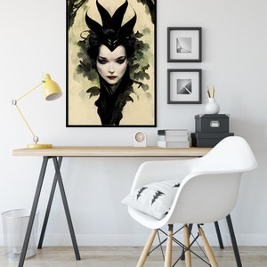 Evil Queen Poster, Goth Queen Print, Wicked Witch (no Frame) - Etsy
