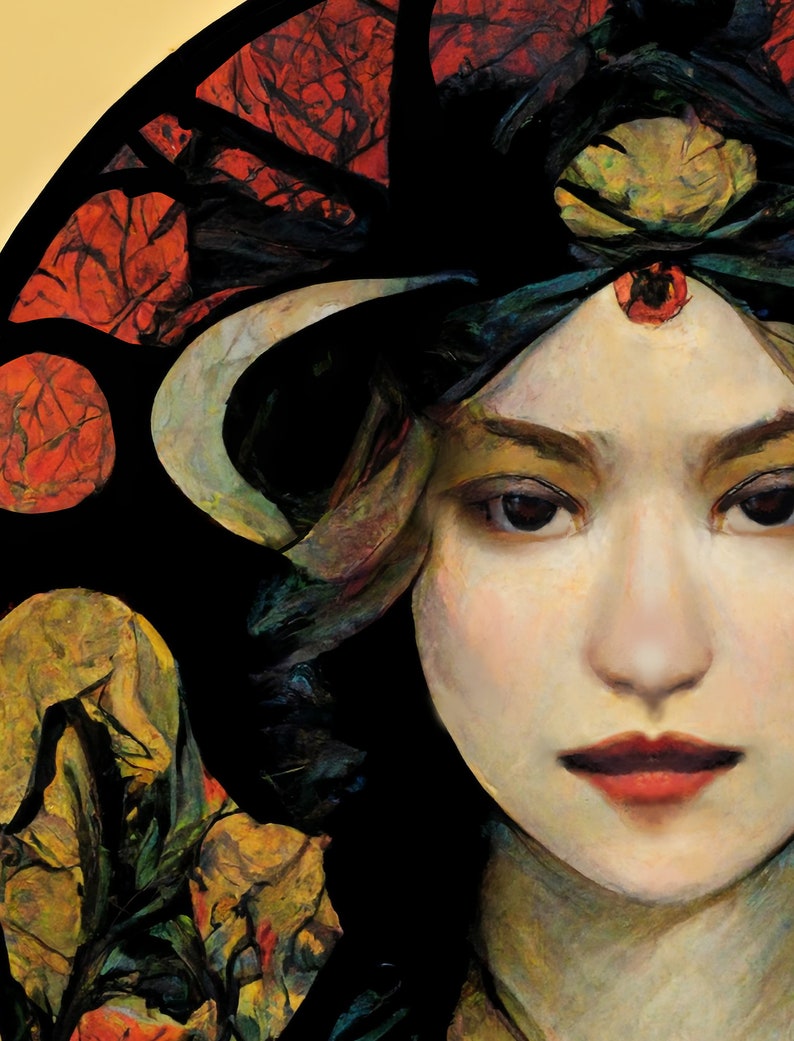 Lilith Occult Goddess Poster Lilith Print No Frame - Etsy