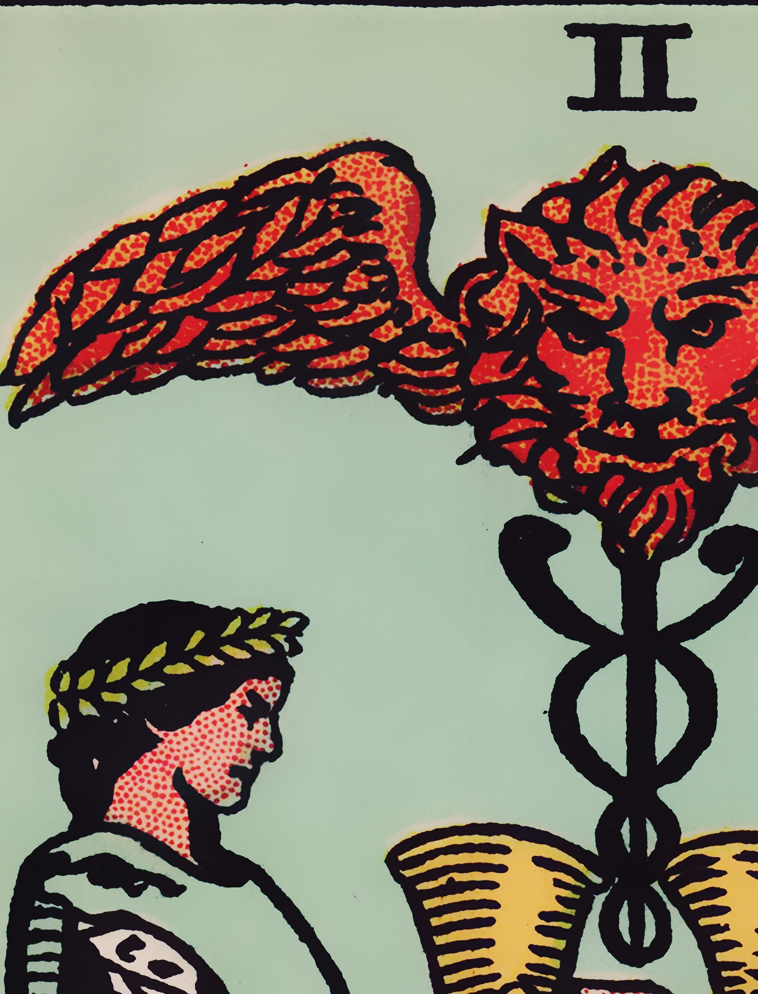 Two of Cups Tarot Card Print the 2 of Cups Card Poster No | Etsy