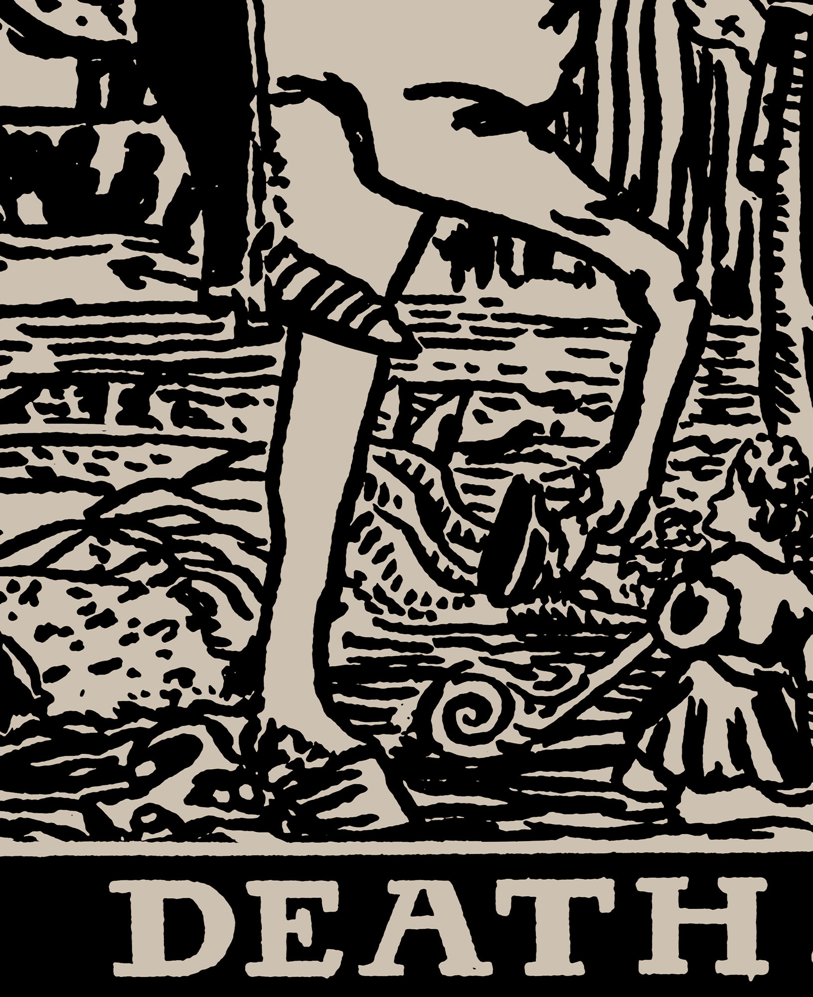 Death Tarot Card Print The Death Black Card Rider Waite | Etsy