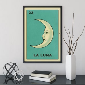 La Luna Card Moon Print, No Frame - Etsy