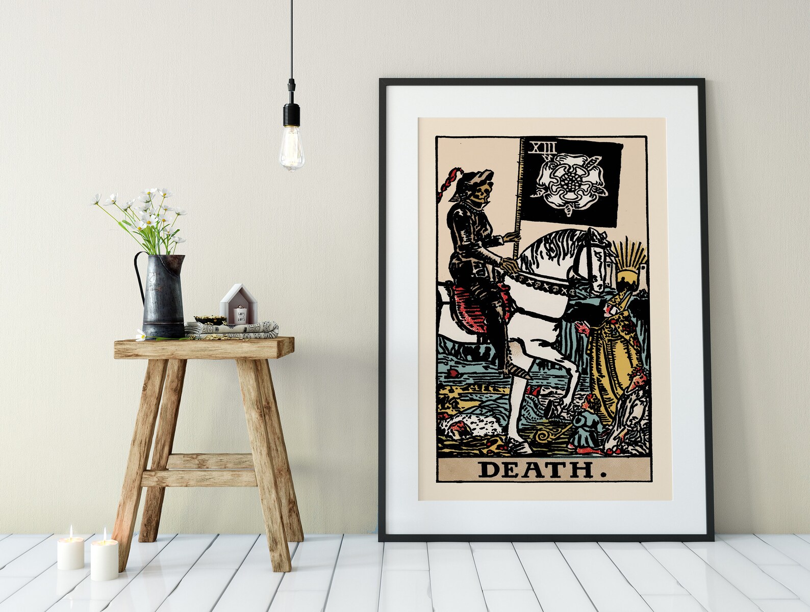 Death Tarot Card Print - Rider Waite Art Poster - Etsy