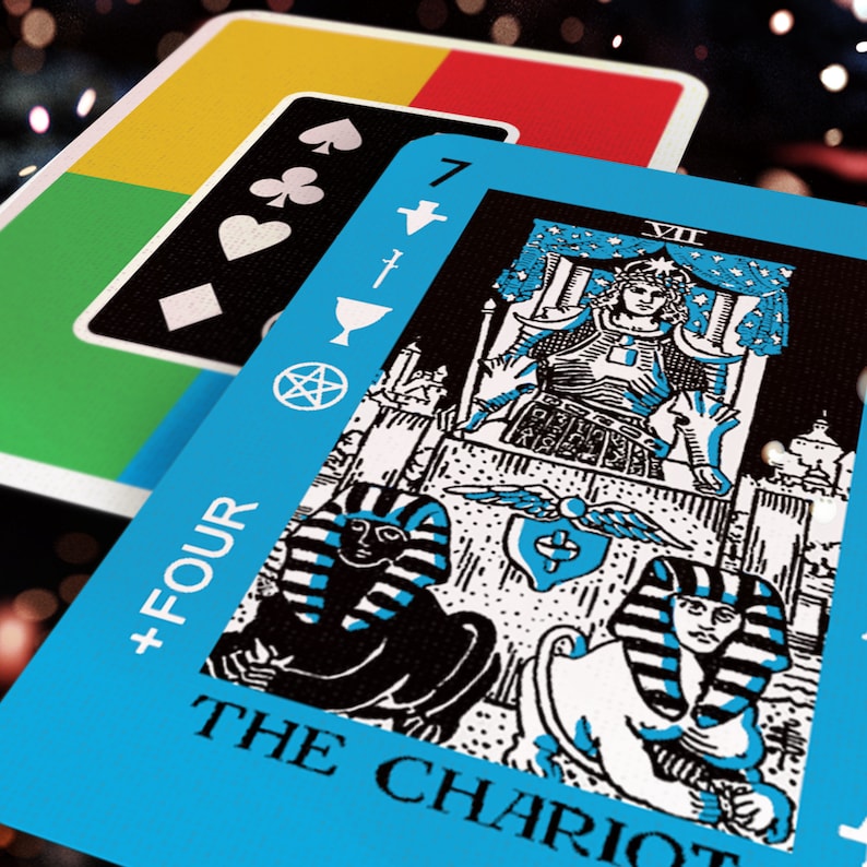 The Trio Play Tarot Deck - Playing Cards - Etsy