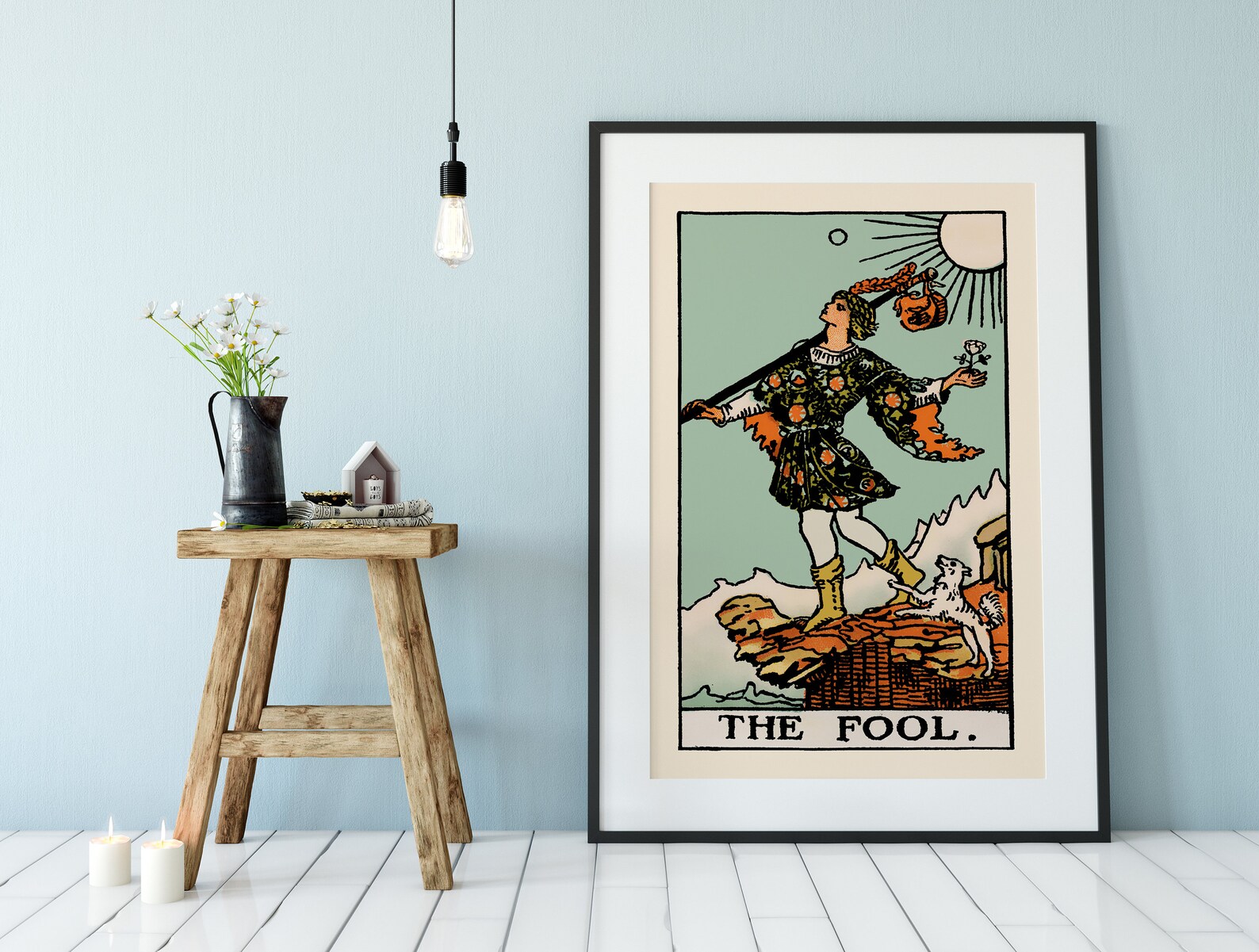 The Fool Tarot Card Print the Fool Card Poster No Frame | Etsy