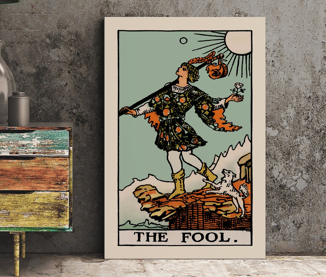 The Fool Tarot Card Print the Fool Card Poster No Frame | Etsy