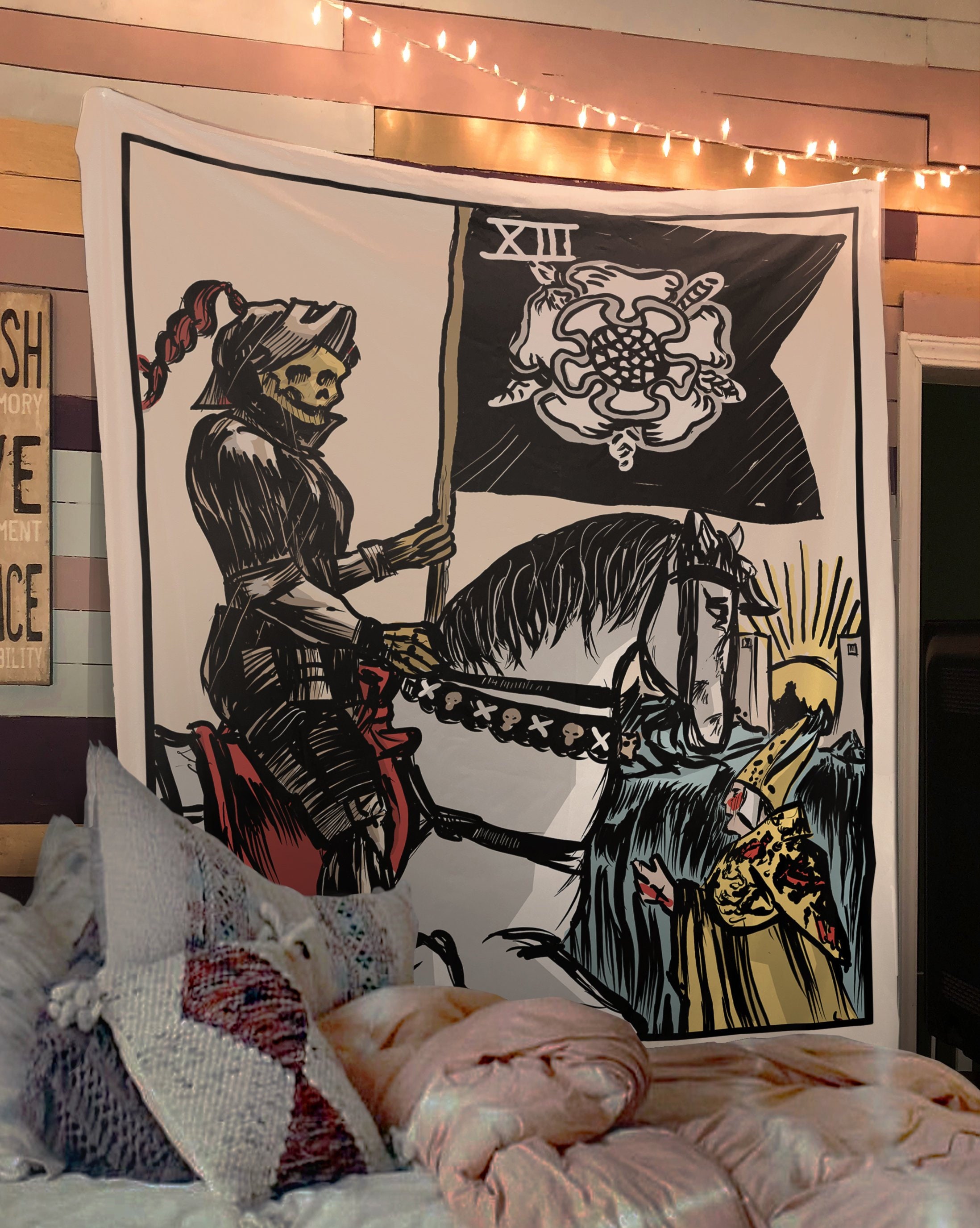 Death Tarot Card Tapestry by Printagrams - Etsy