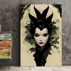 Evil Queen Poster, Goth Queen Print, Wicked Witch (no Frame) - Etsy