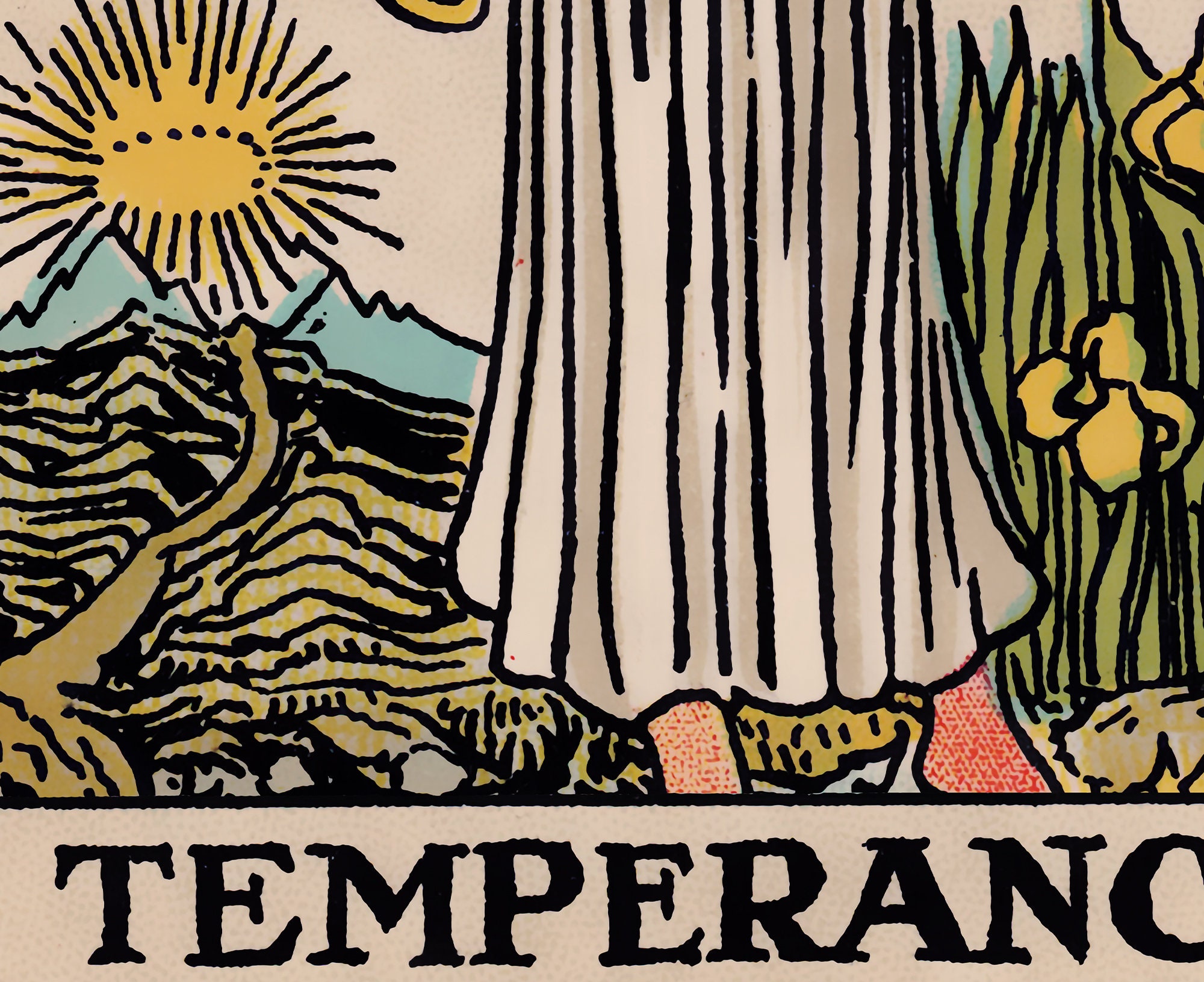 Templanza Impresión de cartas del tarot El póster de la | Etsy España