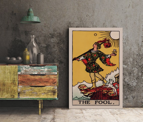 The Fool Tarot Card Print the Fool Card Poster No Frame - Etsy