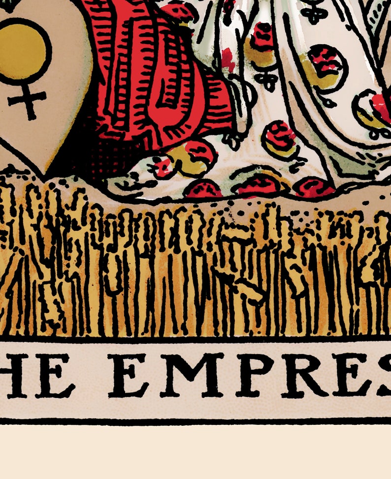 The Empress Tarot Card Print – Feminine Art, Major Arcana Poster - Etsy