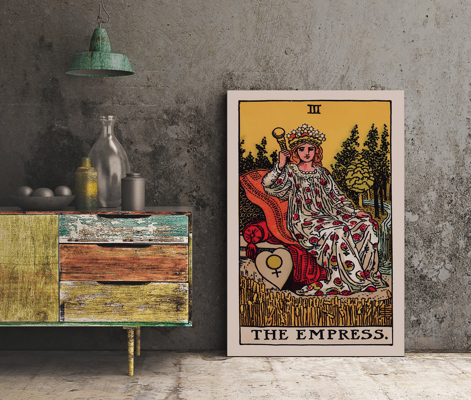 The Empress Tarot Card Print The Empress Card Poster No | Etsy