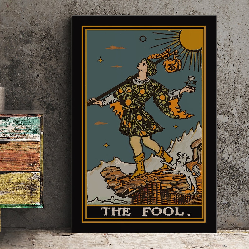 Tarot Card Poster Fool - Etsy