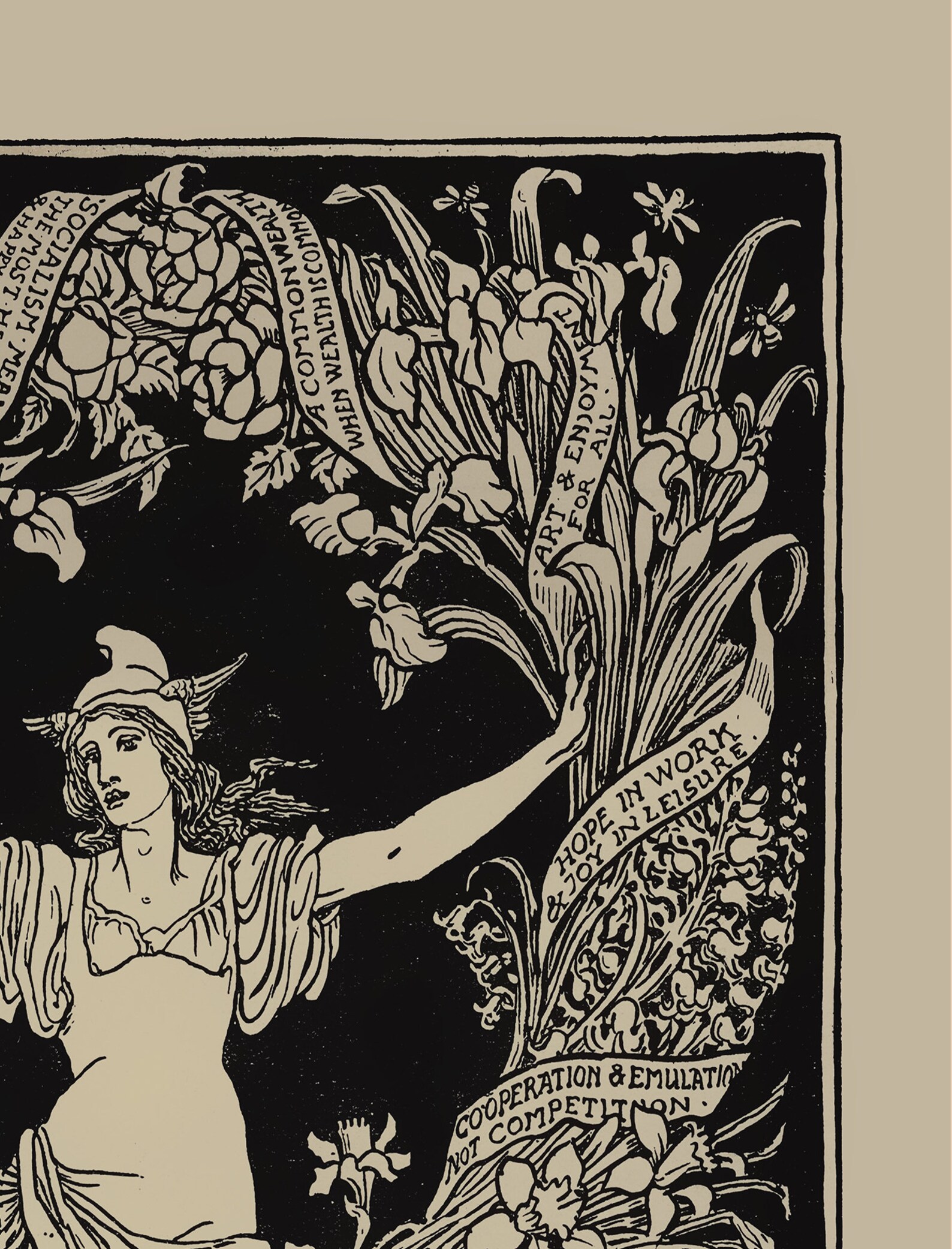 A Garland for May Day 1895 Walter Crane-tapestry (printed) - Etsy