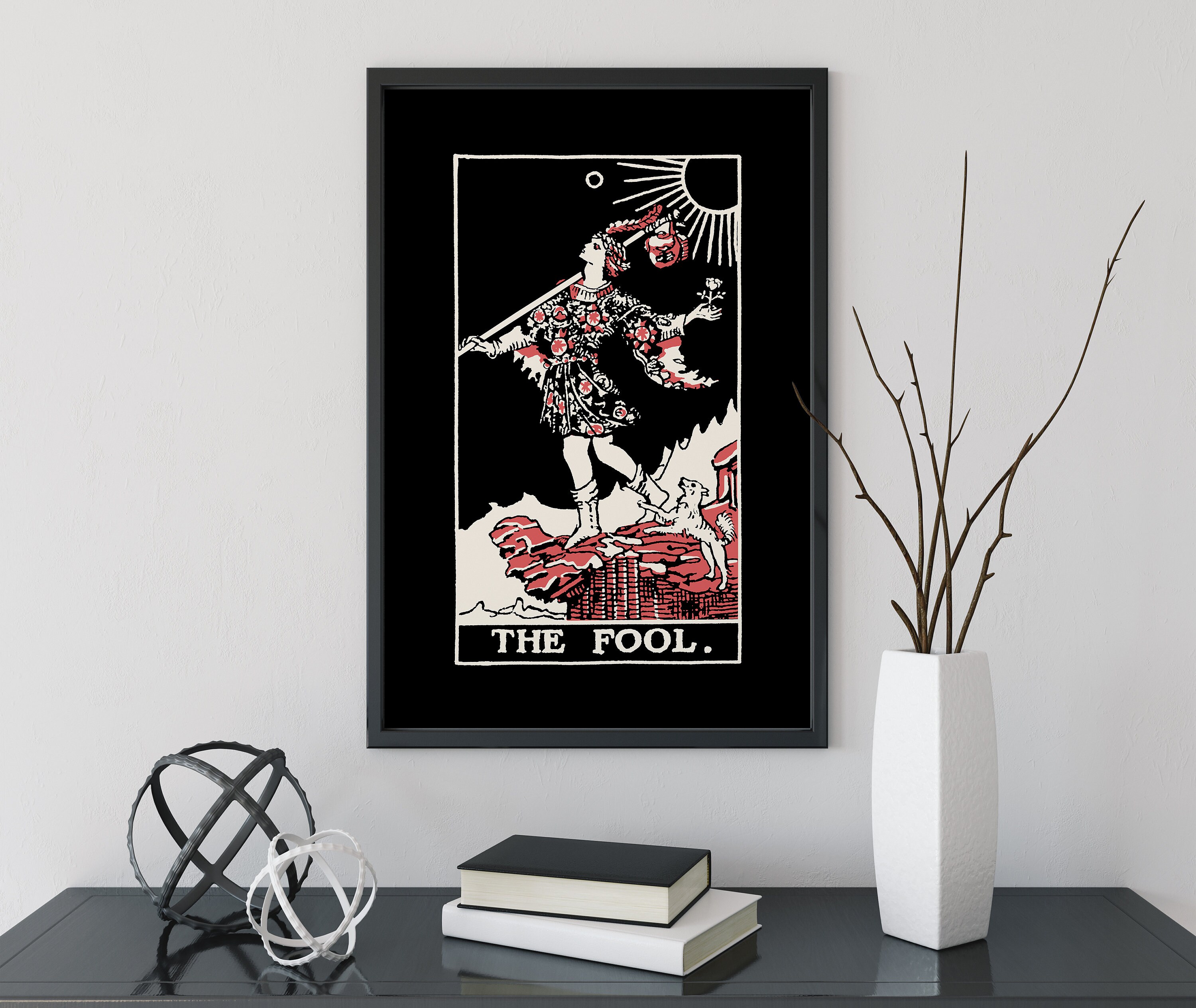 The Fool Tarot Card Three Color Print the Fool Card 3 | Etsy
