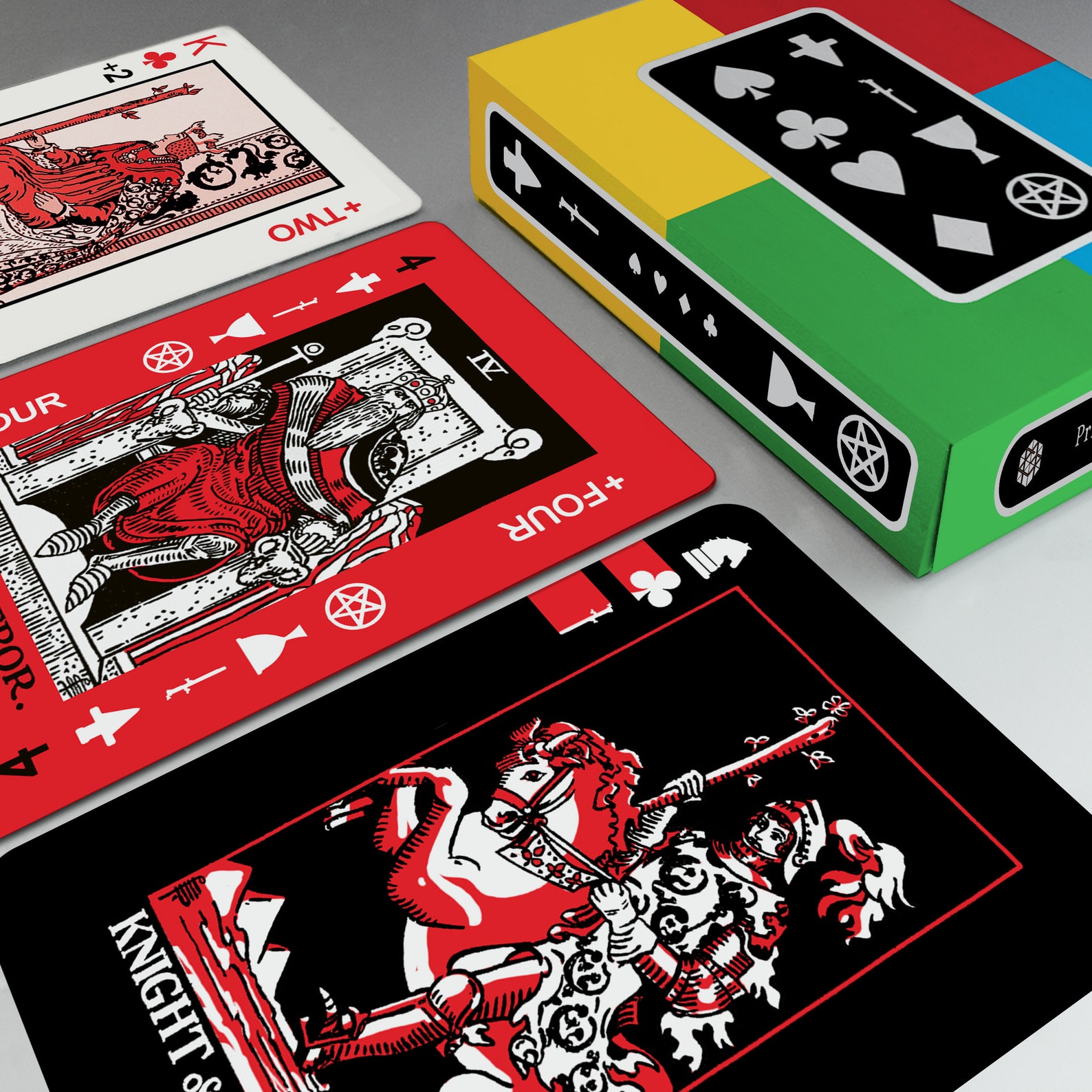 The Trio Play Tarot Deck - Playing Cards - Etsy