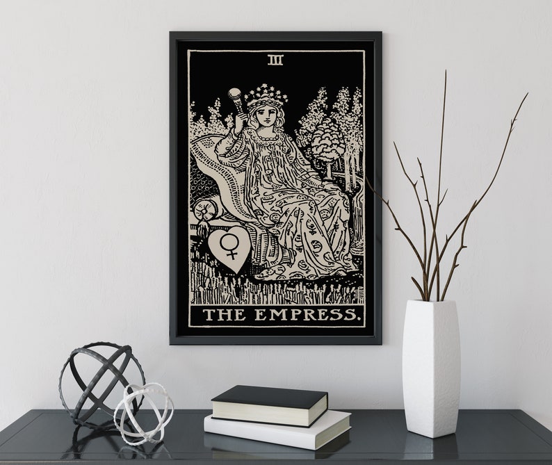 The Empress Tarot Card Art Print - Venus Symbol - Etsy