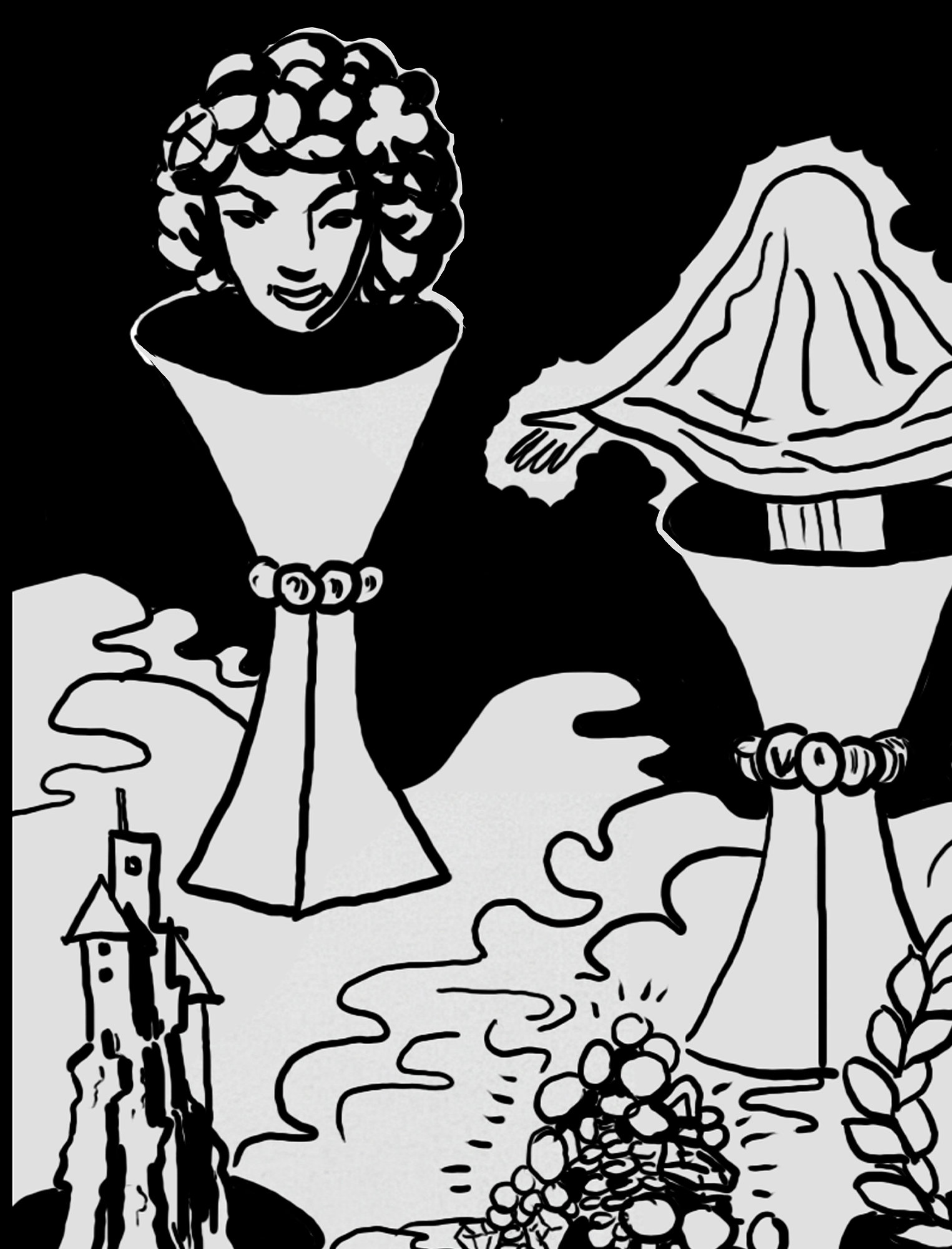 7 of Cups Tarot Card Print – Classic Tarot Art Poster - Etsy