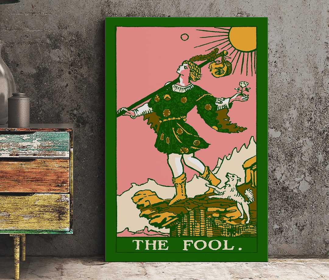 The Fool- Tarot Card Print - the Fool Card Pop Art Goth Punk Bubblegum ...