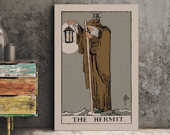 The Hermit Tarot Card A4 Print - Etsy