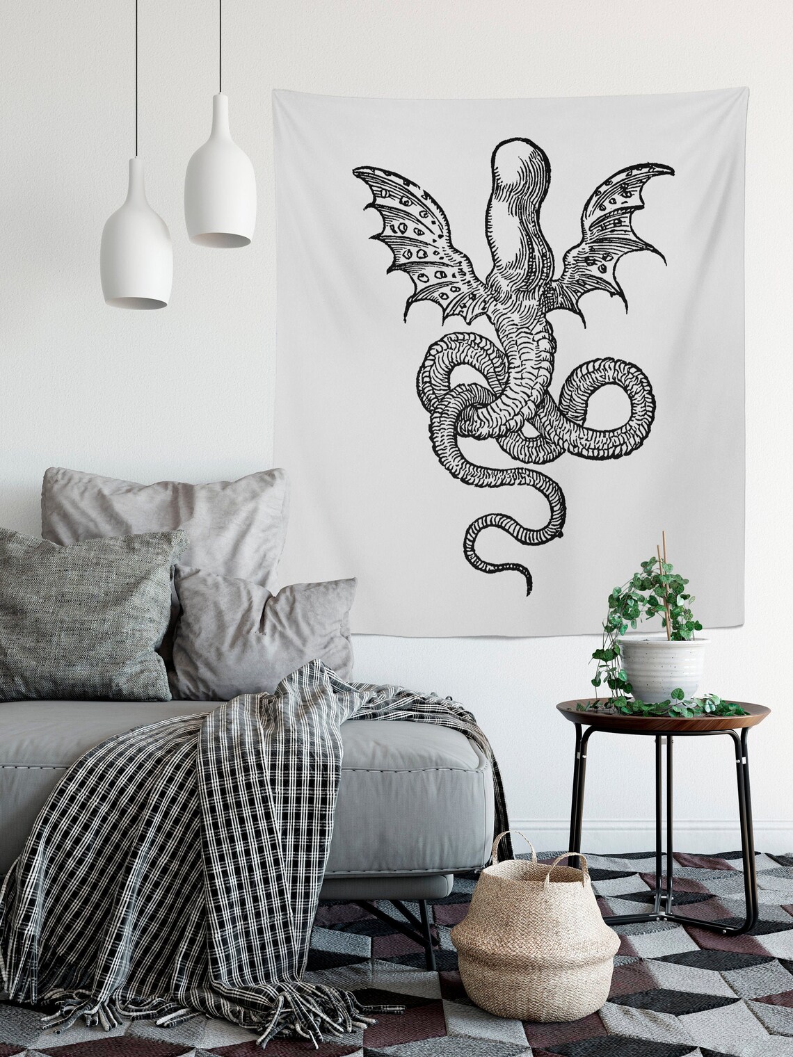 Medieval Squid Monster Tapestry by Claude Paradin Devises - Etsy