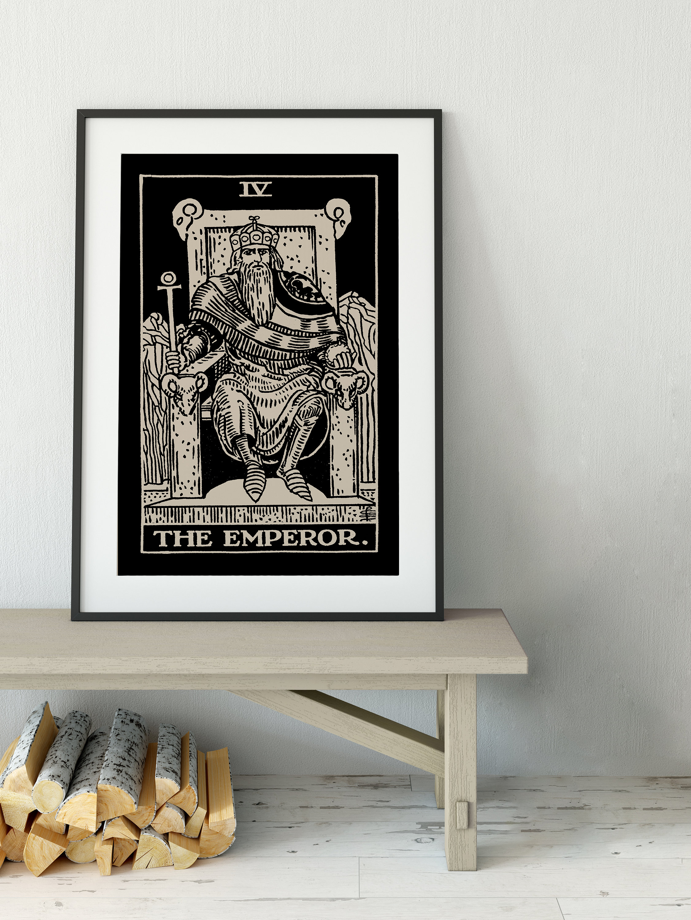 The Emperor Tarot Card Print the Emperor Card Poster No | Etsy