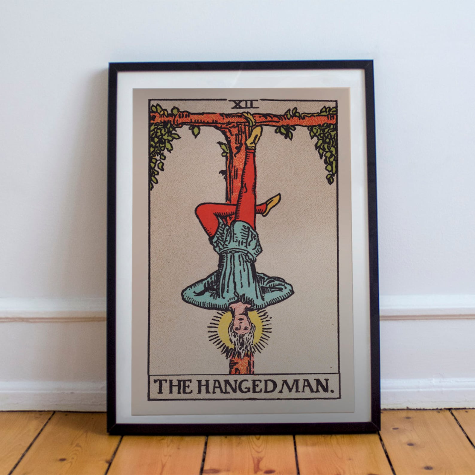 The Hanged Man Tarot Card Print the Hanged Man Card - Etsy