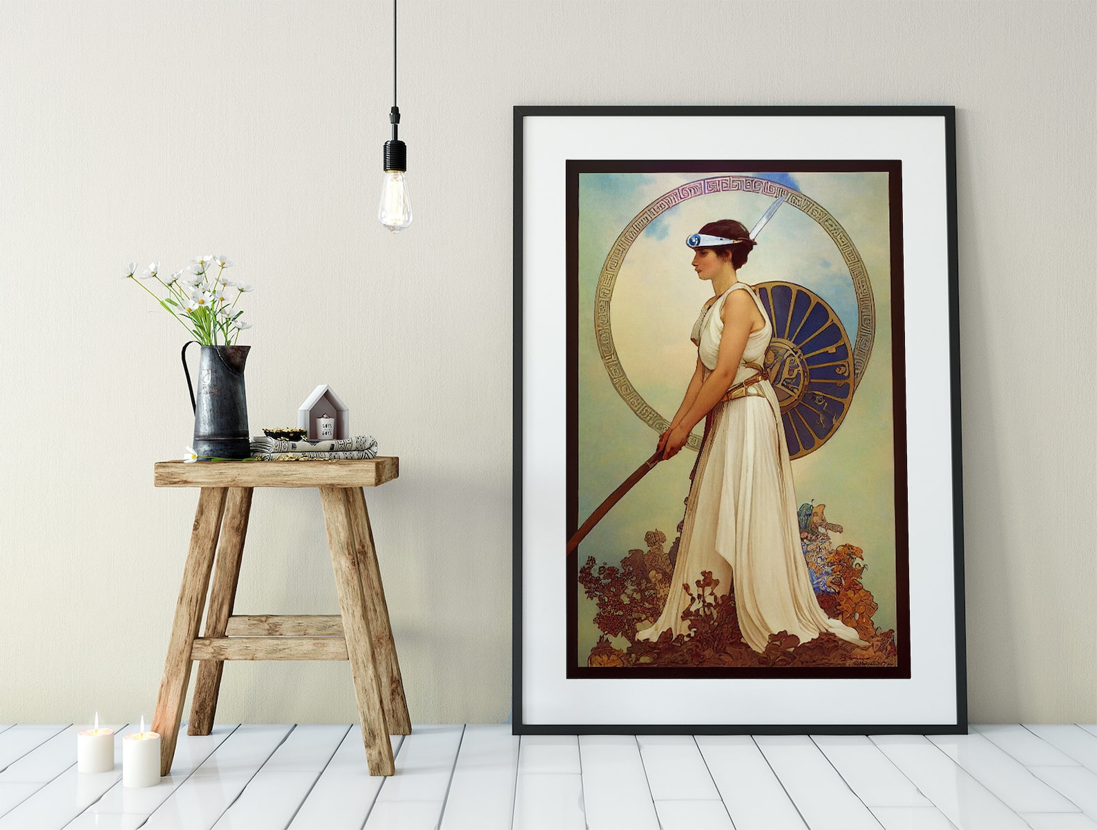 Athena Greek Goddess Poster Athena Print in the Style of - Etsy