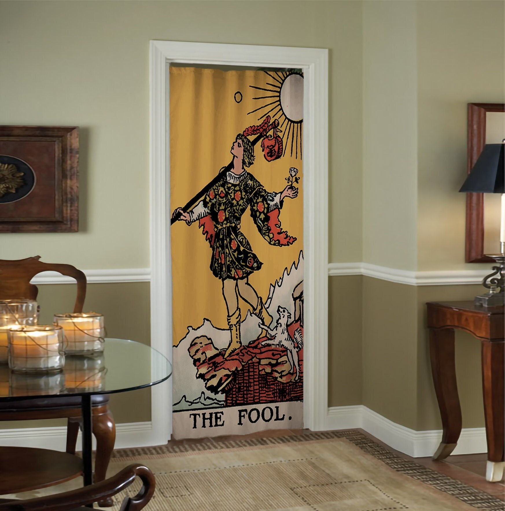 The Fool Tarot Card Door Curtain – Rider Waite Smith Deck, 50 X 84 ...