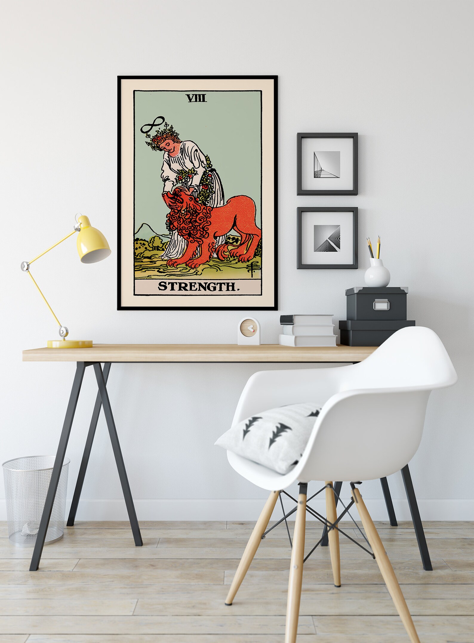 Strength Tarot Card Print the Strength Blue Sky Card - Etsy