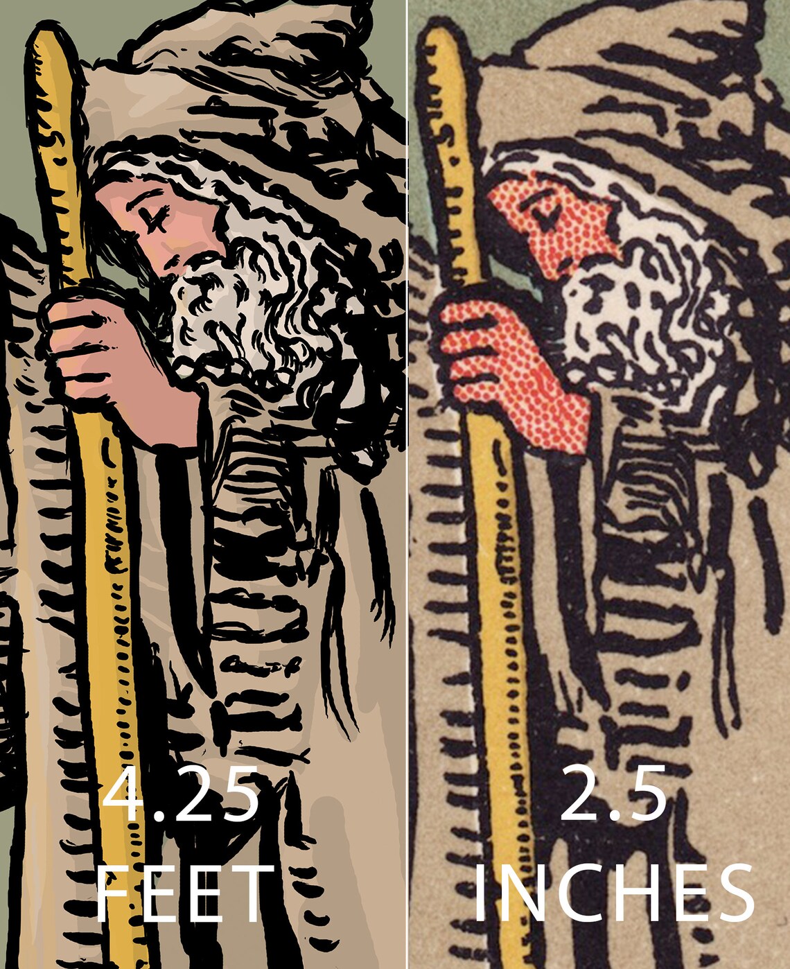 The Hermit Tarot Card Tapestry Rider Waite the Hermit | Etsy