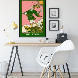 The Fool Tarot Card Print the Fool Card Pop Art Goth Punk Bubblegum ...
