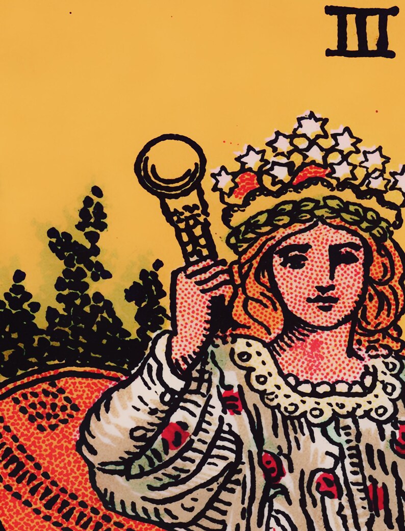 The Empress Tarot Card Print the Empress Card Poster No | Etsy