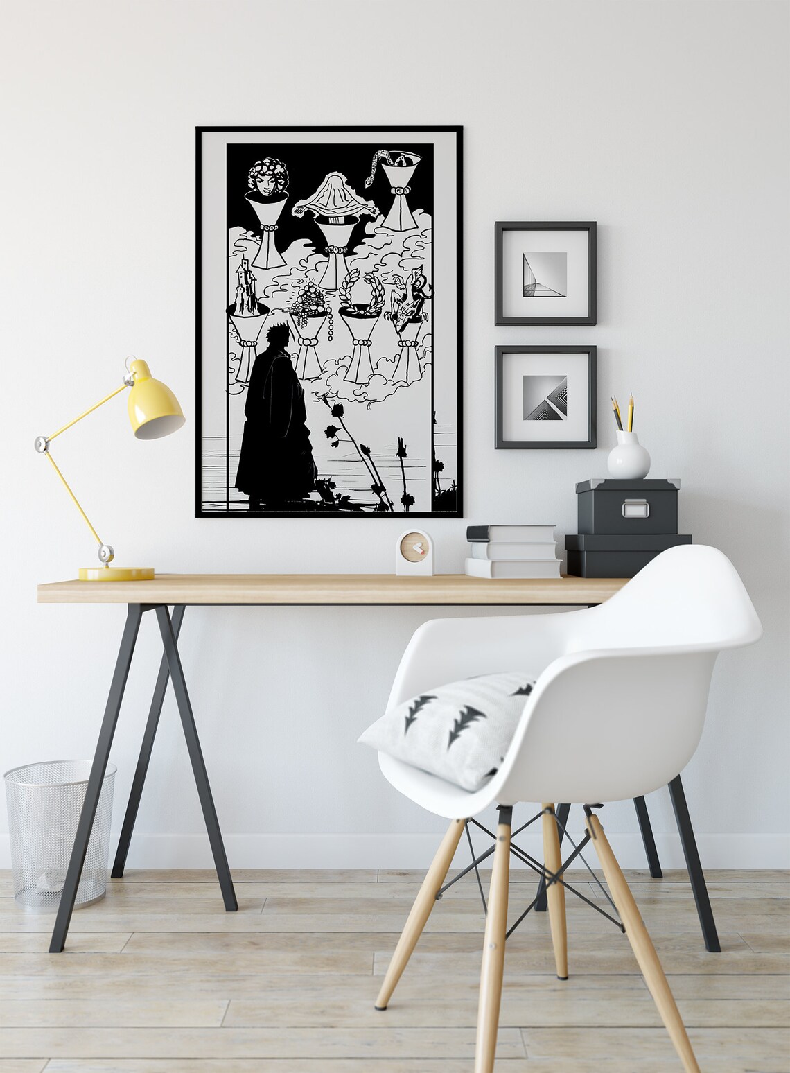 7 of Cups Tarot Card Drawing Print the Seven of Cups Card - Etsy