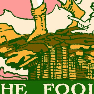 The Fool- Tarot Card Print - the Fool Card Pop Art Goth Punk Bubblegum ...