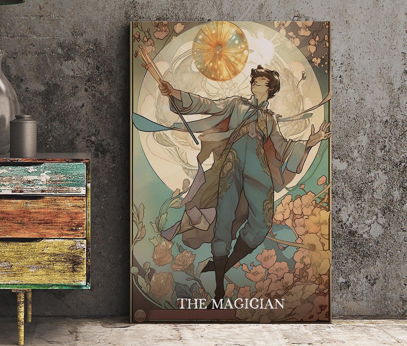 The Magician Tarot Card Print the Magician Card Poster No - Etsy Australia