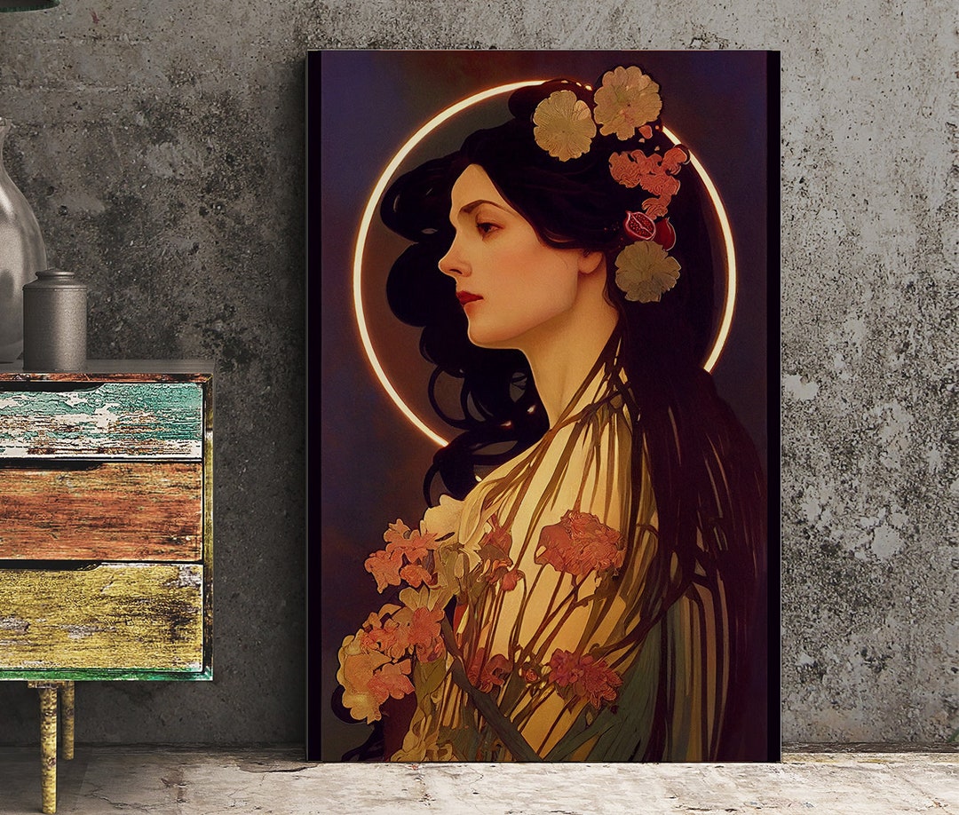Persephone Greek Goddess Poster, Persephone Goddess of Spring Print in ...