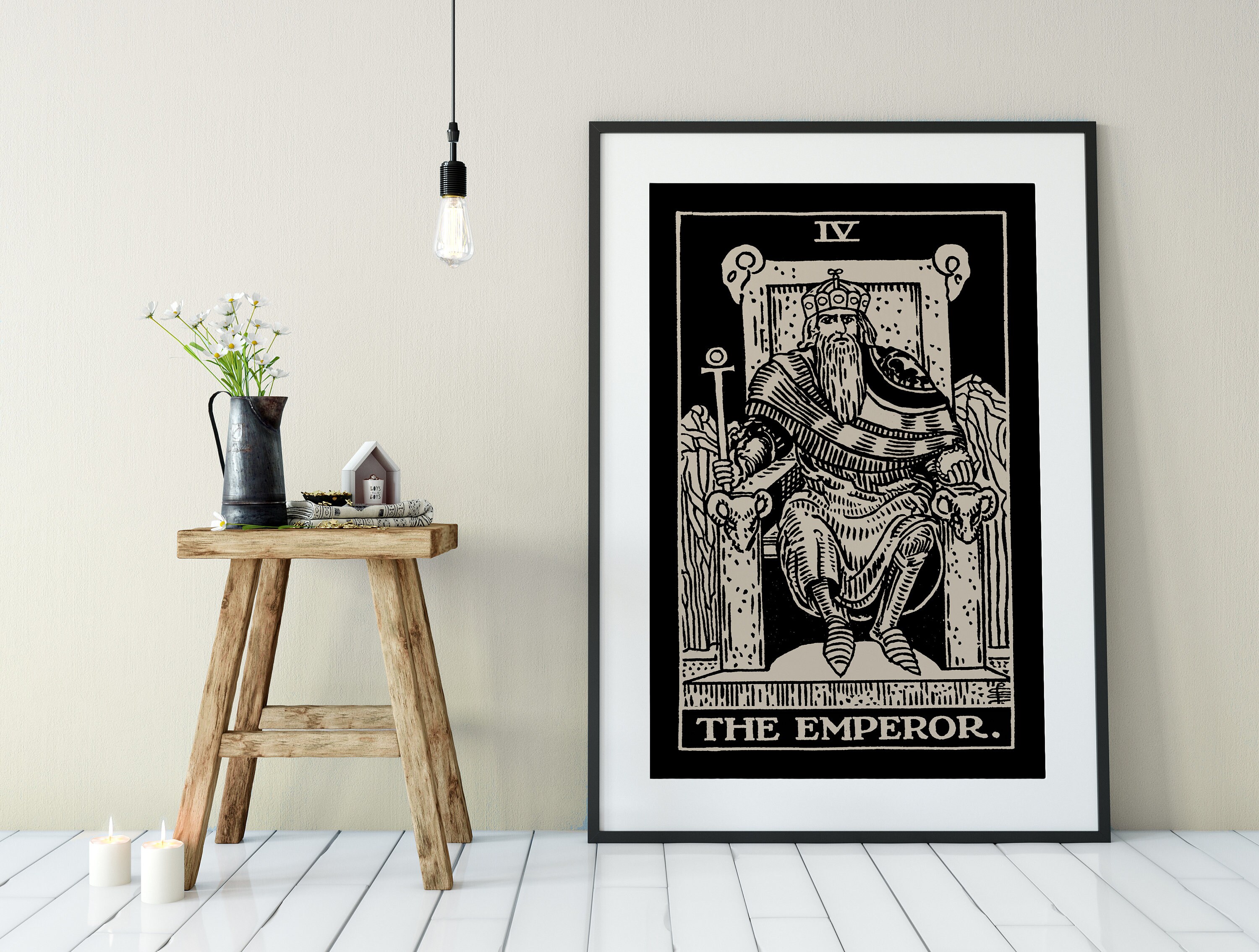 The Emperor Tarot Card Print the Emperor Card Poster No | Etsy