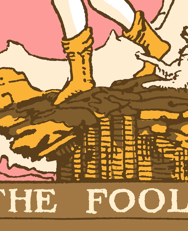 The Fool- Tarot Card Print - the Fool Card Pop Art Goth Punk Neapolitan ...