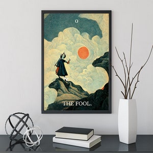 The Fool - Tarot Card Print - the Fool Card Poster (no Frame) - Etsy ...