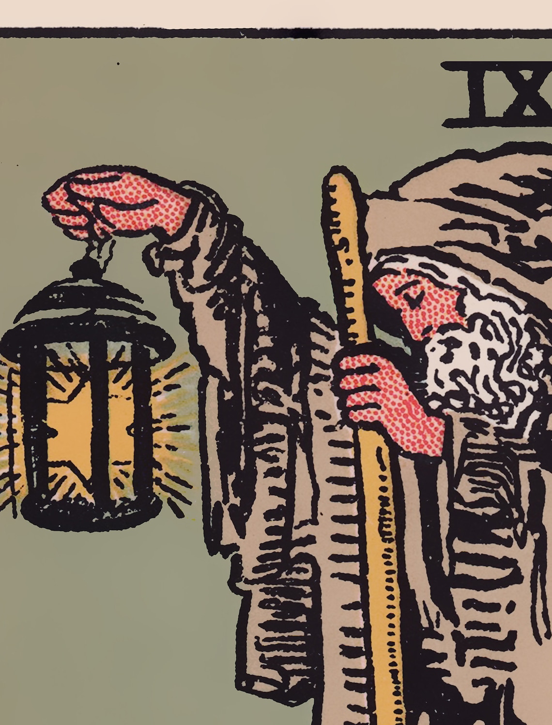 The Hermit Tarot Card Print the Hermit Card Poster No - Etsy