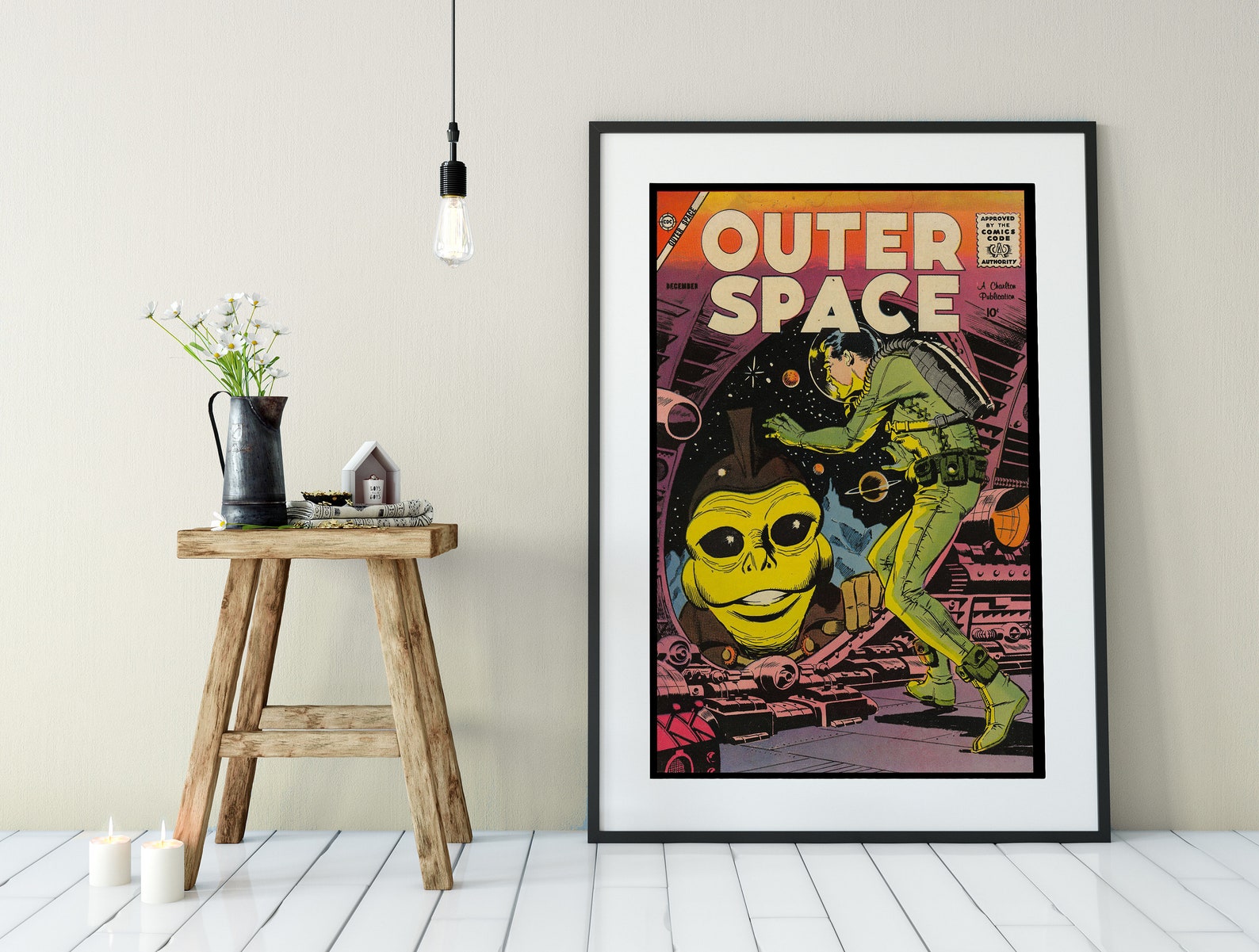 Outer Space Comic Book Cover Issue Poster Vintage Comic Book | Etsy